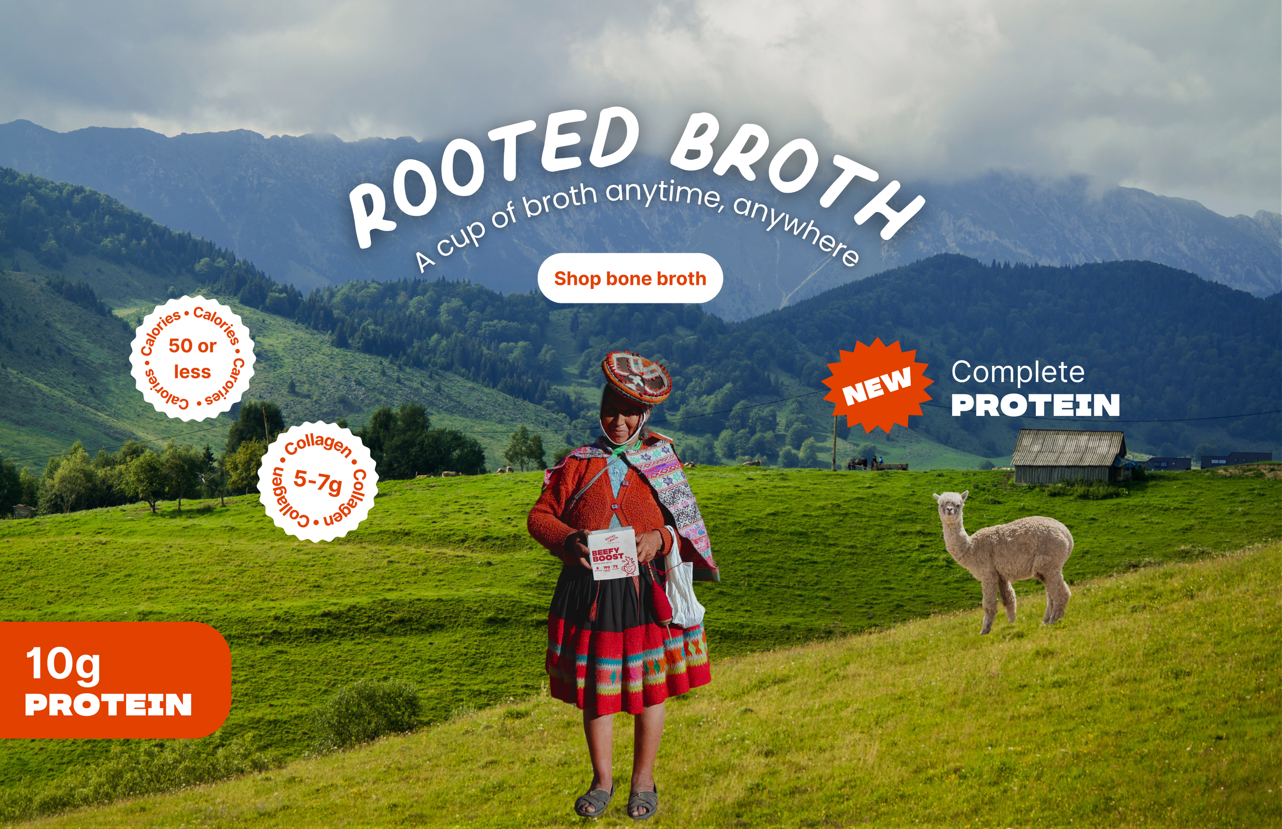 Rooted Broth | Protein-Packed Bone Broth in a Tea Bag